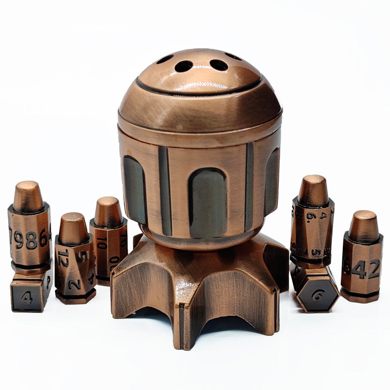 Enchanted Koi Amethyst Sand Sharp-Edged Resin Dice Liquid Core Dice-Fi ...